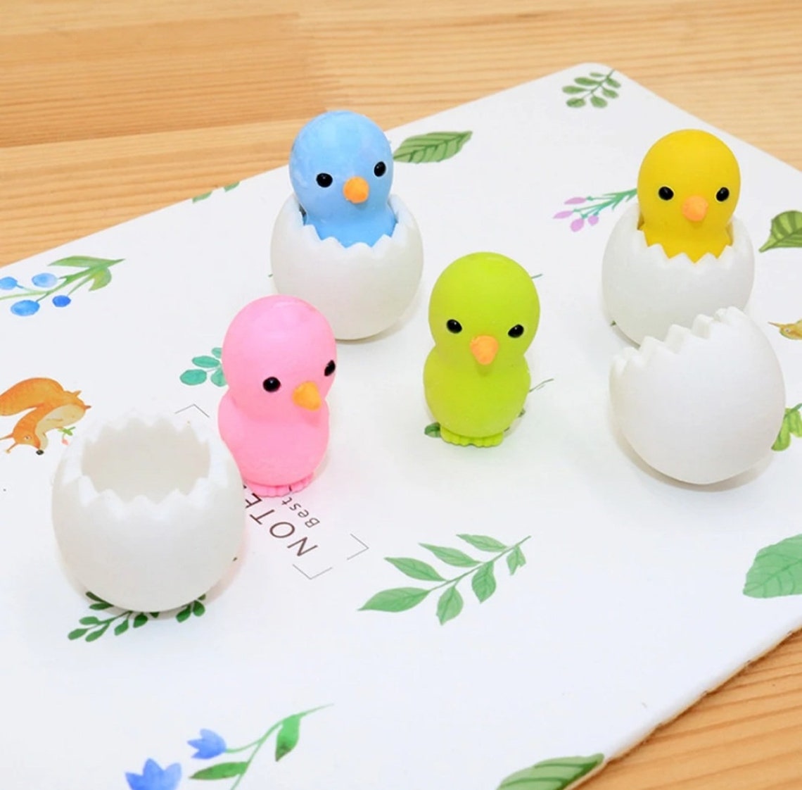 4pcs Cute Chick Shape Eraser, Pencil Eraser, Rubber Eraser, Chick ...