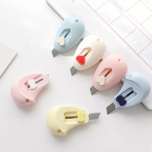 2pcs Mini Portable Utility Knife, Cute Chick, Love Heart Art Knife ...