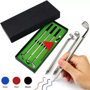 Creative Ballpoint Pen Set, Golf Putter Pen, Perfect Gift Set With 3 ...