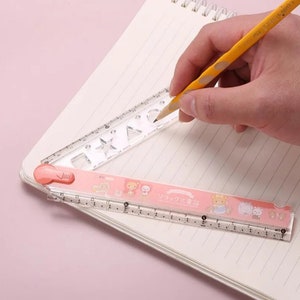 2pcs Cute Bear Straight Ruler, Random Color Measuring Tool, 30cm ...