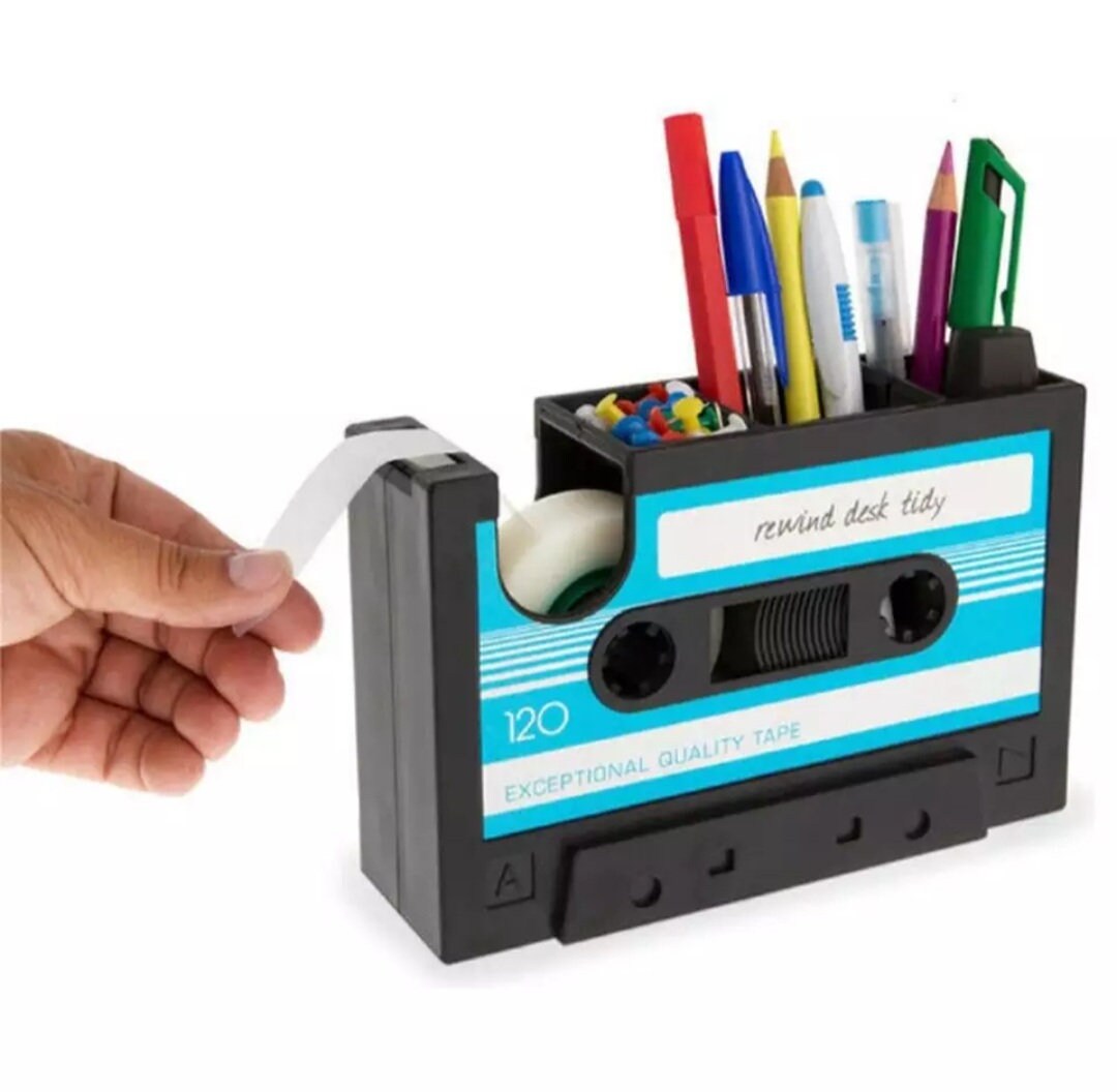 1pc Cassette Pen Holder Cassette Tape Dispenser Stationery Holder Cassette Desktop Organizer Party Favor Gift Pen Holder Etsy UK