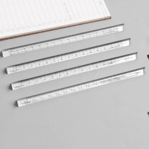 15cm Triangular Transparent Ruler, Straight Ruler, Triangle Shape ...