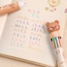1pc 10colors Cute Bear Ballpoint Pen, Multi-color Ballpoint Pen ...