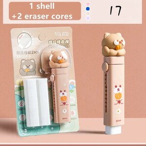 1 Set Push Pull Eraser, Pencil Eraser, Cute Cartoon Eraser, School ...
