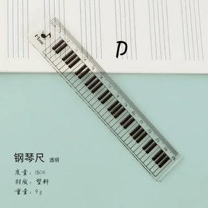 1pc Piano Ruler, 15cm Straight Ruler, Drawing Ruler, Measuring Tool ...