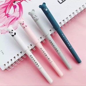 26pcs Set Panda Gel Pen, Erasable Gel Pen Set, 0.35 Mm Pen, 4 Pen + 20 ...