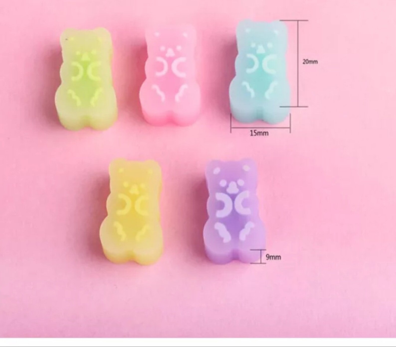 5pcs Set Cute Mini Bear Eraser Solid Rubber Eraser Cartoon - Etsy