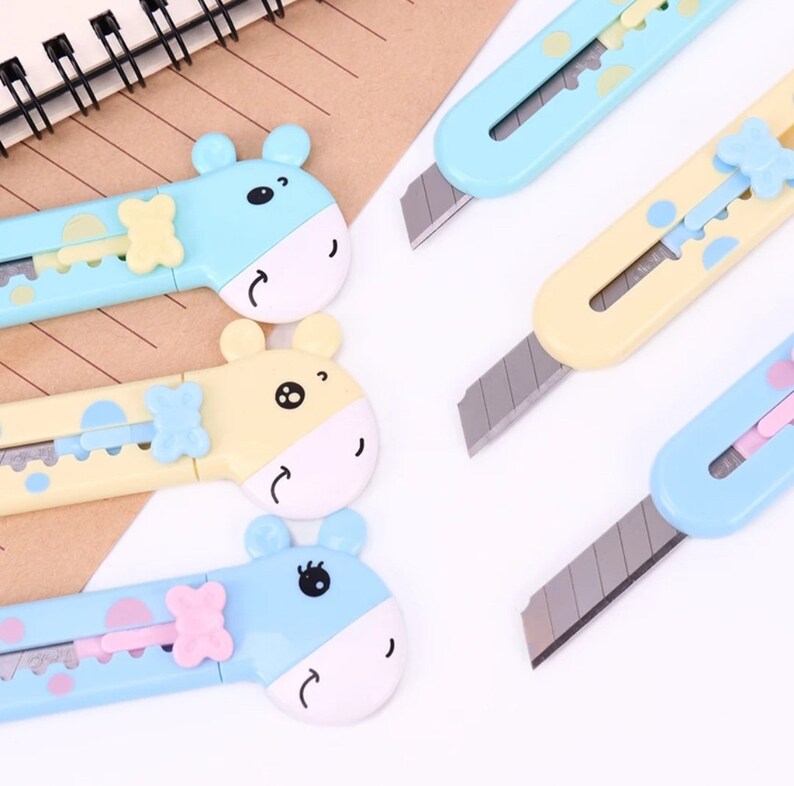 1pc Cute Mini Giraffe Portable Utility Knife Paper Cutter - Etsy