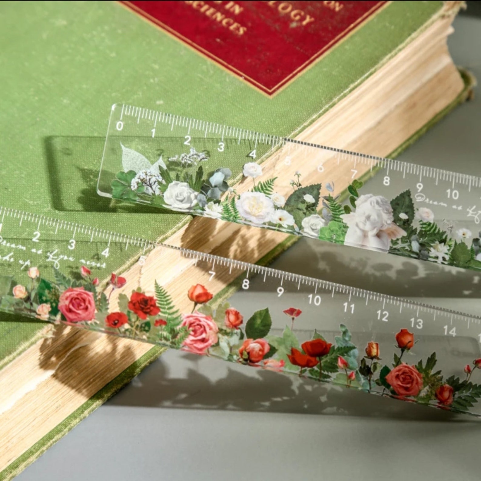 1PC/ Beautiful Flower Pattern Ruler 15 cm measuring scale | Etsy