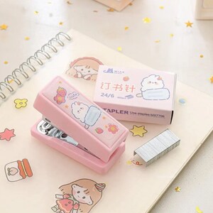 Mini Stapler Set, Cute Animal Stapler, Staples, Binding Supply, School ...
