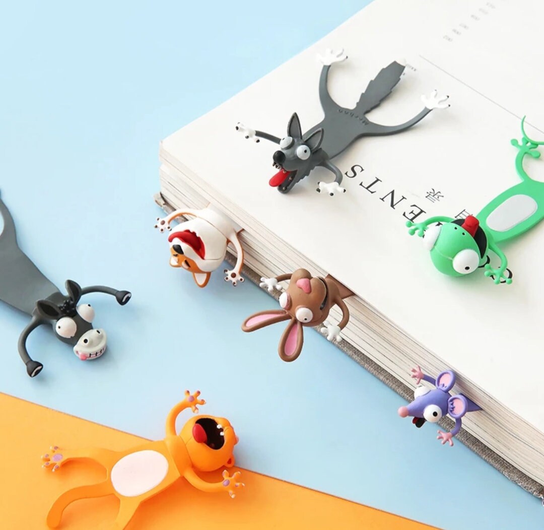1pc 3D Animal Bookmark, Lovely Animal Cat, Panda, Rabbit Book Mark ...