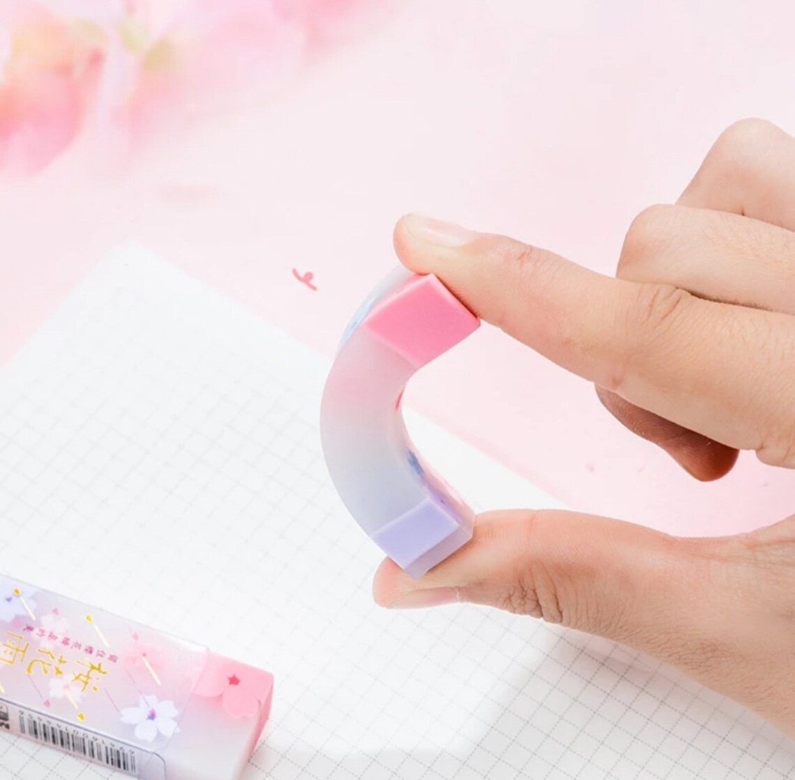 1pc Cherry Blossom Eraser Pencil Eraser Japanese Blossom - Etsy