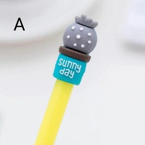 1pc Cactus Gel Pen, Writing Pen, 0.5mm Black Ink Pen, School, Office ...