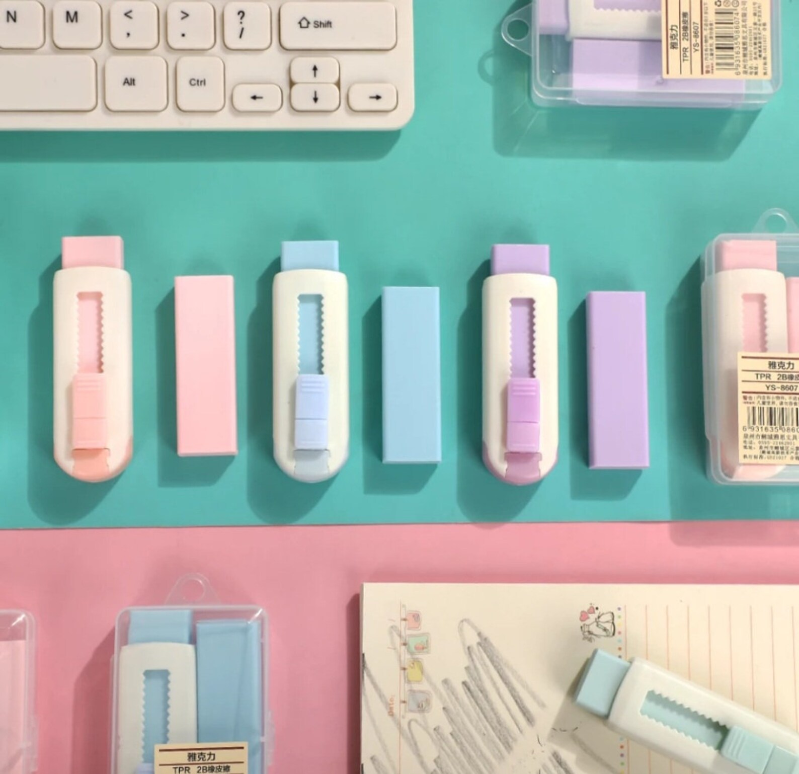 Retractable Push-Pull Eraser Rubber Eraser Professional | Etsy