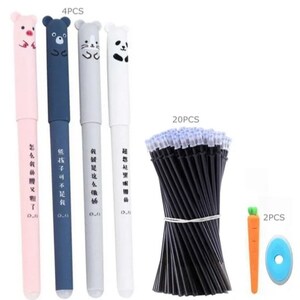 26pcs Set Panda Gel Pen Erasable Gel Pen Set 0.35 Mm Pen 4 - Etsy
