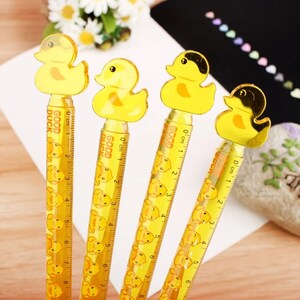 1 Pc Little Yellow Duck Ruler, 12cm Measuring Ruler, Drawing Ruler ...