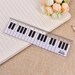 1pc 15cm Piano Straight Ruler, Black & White Ruler, Bookmark, Musical ...