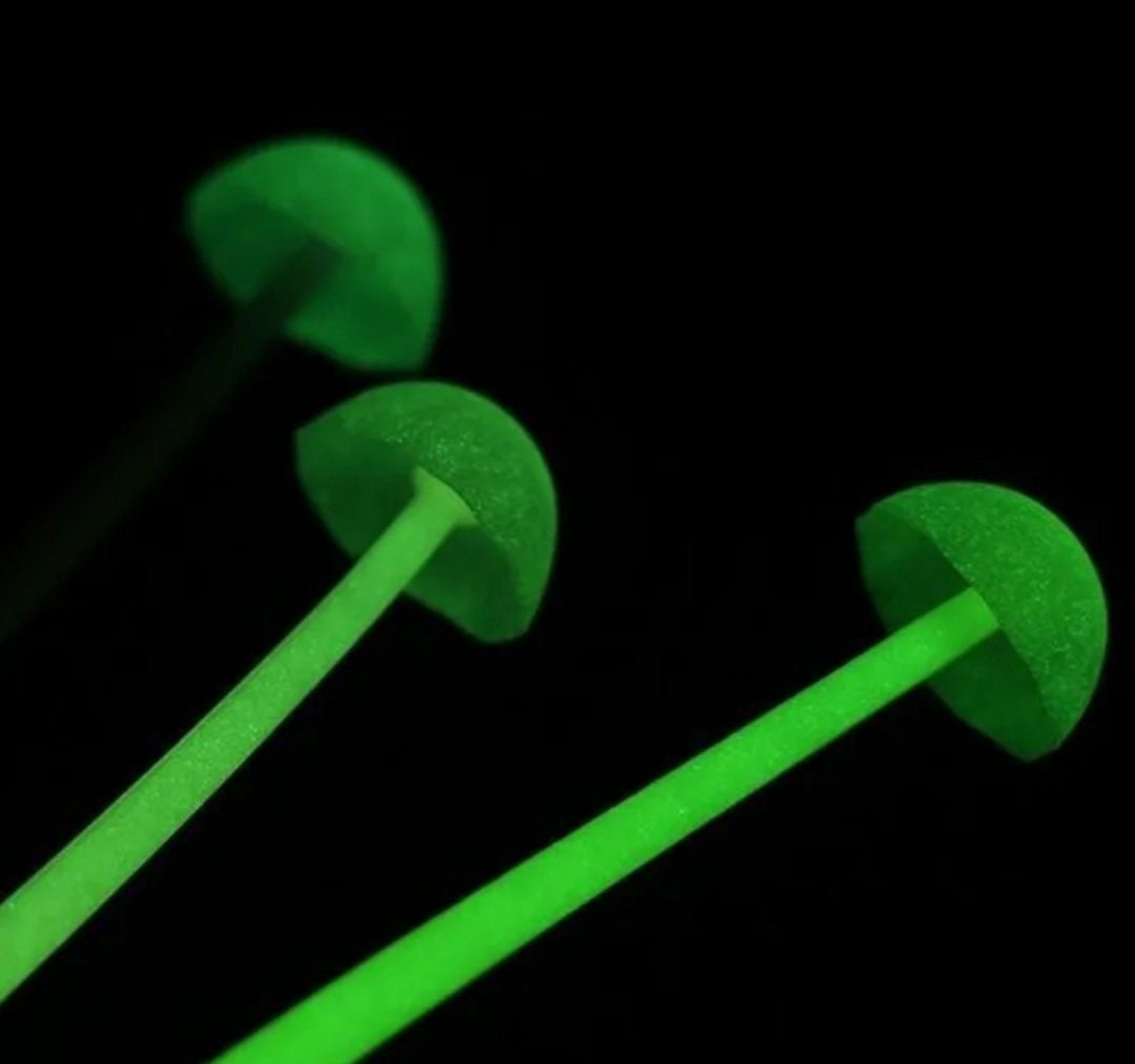 1 Piece Luminous Mushroom Gel Pen, Silicone Gel Pen, Blue, Black Ink ...