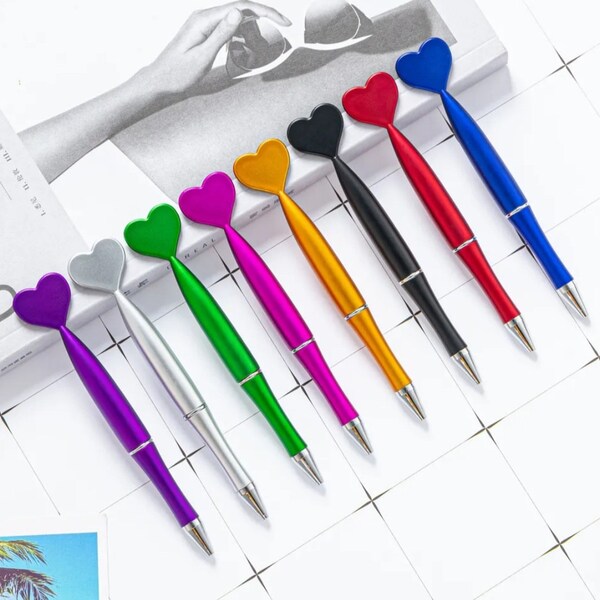 Heart Ink Pens - Etsy