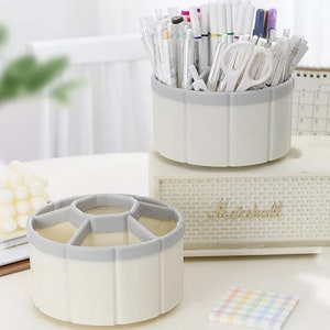 Rotating Desktop Organizer, Pencil Holder, Stationery Holder, 360 ...