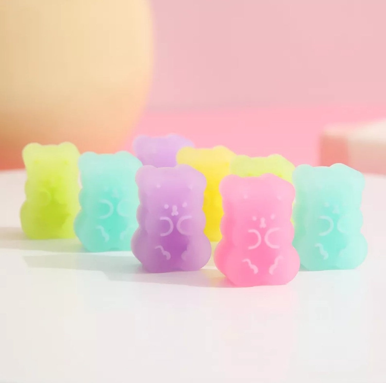 5pcs Set Cute Mini Bear Eraser Solid Rubber Eraser Cartoon - Etsy