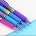4pcs Rainbow Color Erasable Ballpoint Pens, 0.5 Mm, Black/blue Ink Pen ...
