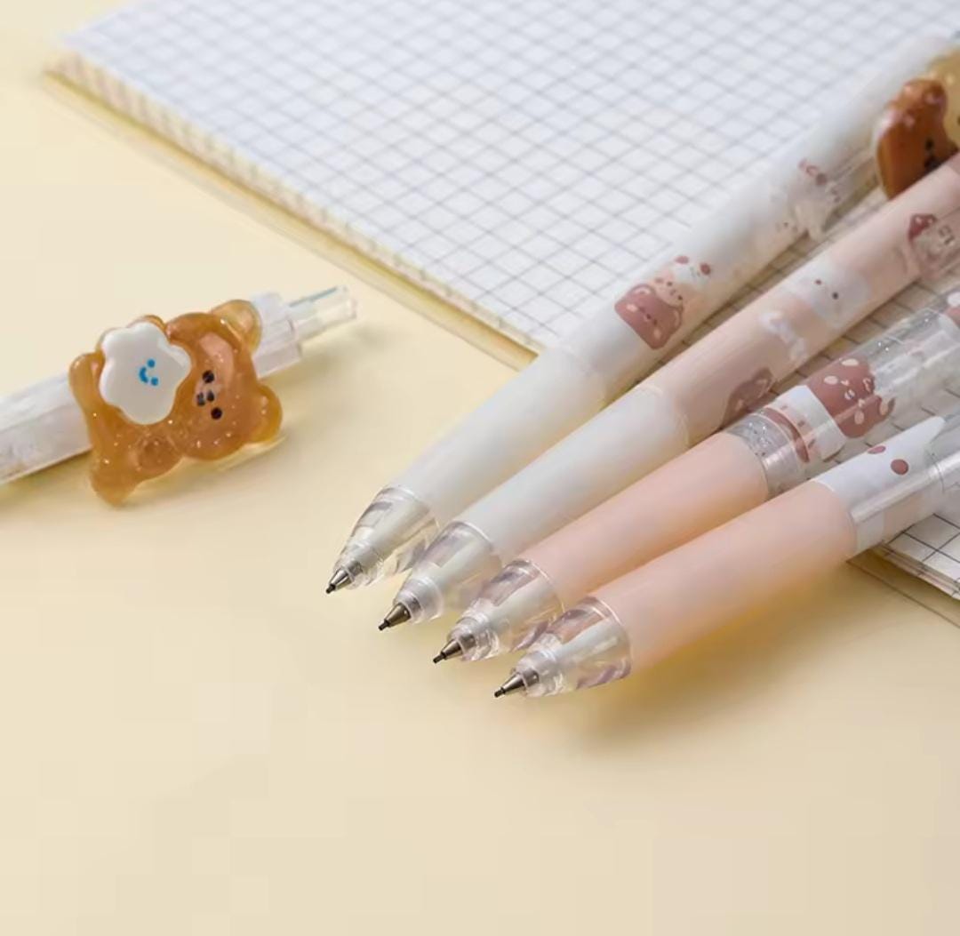 2pcs Cute Bear Mechanical Pencil, Press Pencil, Writing Pencil ...