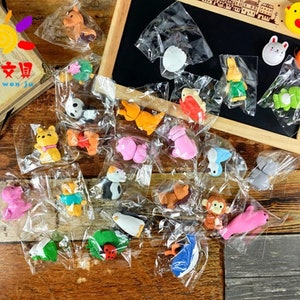 25/30pcs Cute Mini Animal Erasers, Detachable Pencil Eraser, Student ...
