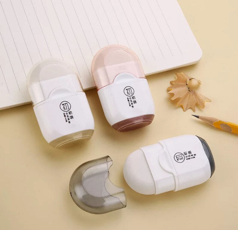 1pc Creative 2 in 1 Pencil Sharpener, Multifunctional Eraser Sharpener ...