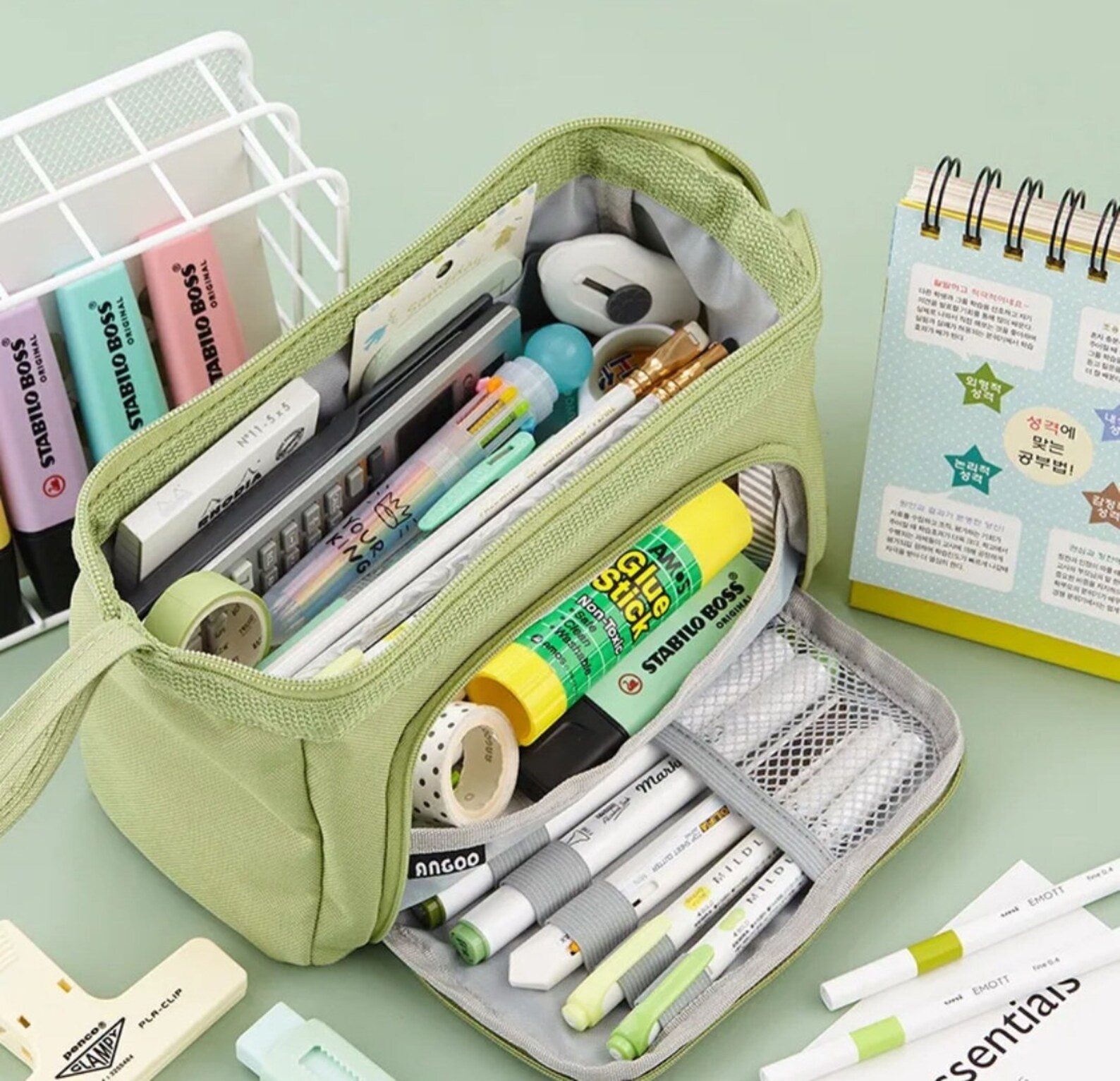 Large Capacity Pencil Case, Storage Bag, Pen Holder, Stationery ...