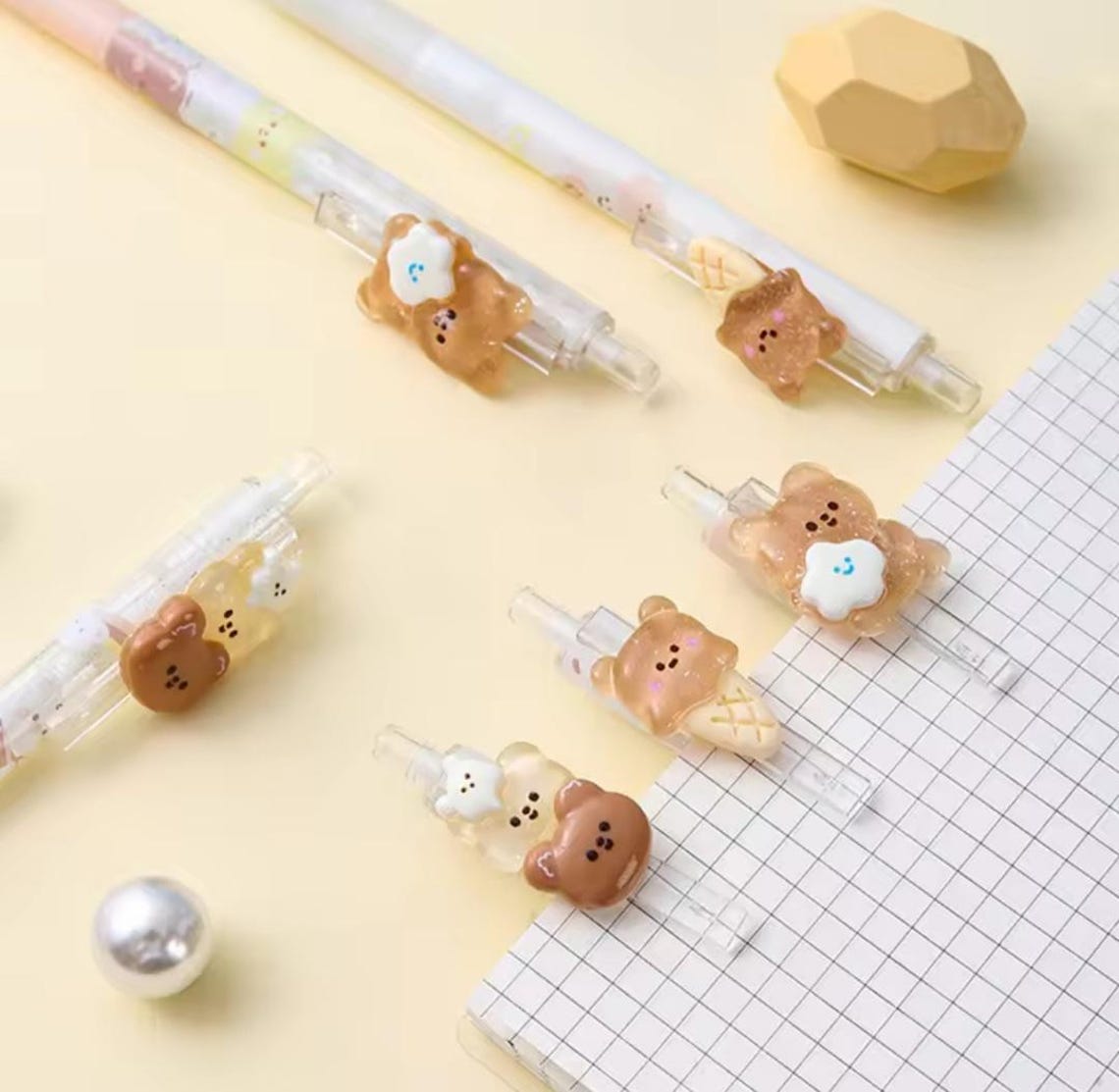 2pcs Cute Bear Mechanical Pencil, Press Pencil, Writing Pencil ...