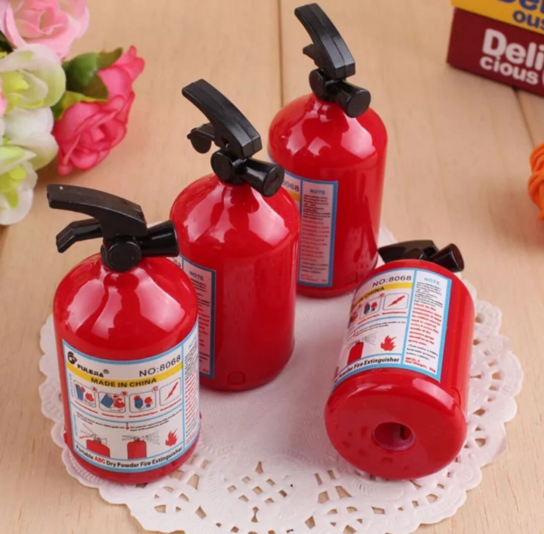 1 Pc Creative Fire Extinguisher Pencil Sharpener, Office, School ...