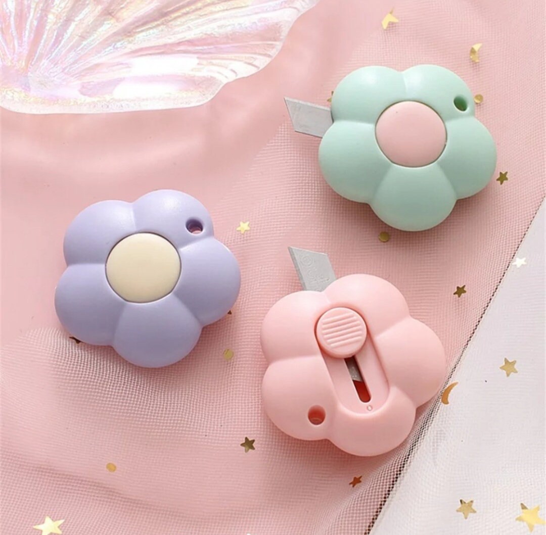 1pc Cute Mini Flower Utility Knife, Mini Box Opener, Portable Utility ...