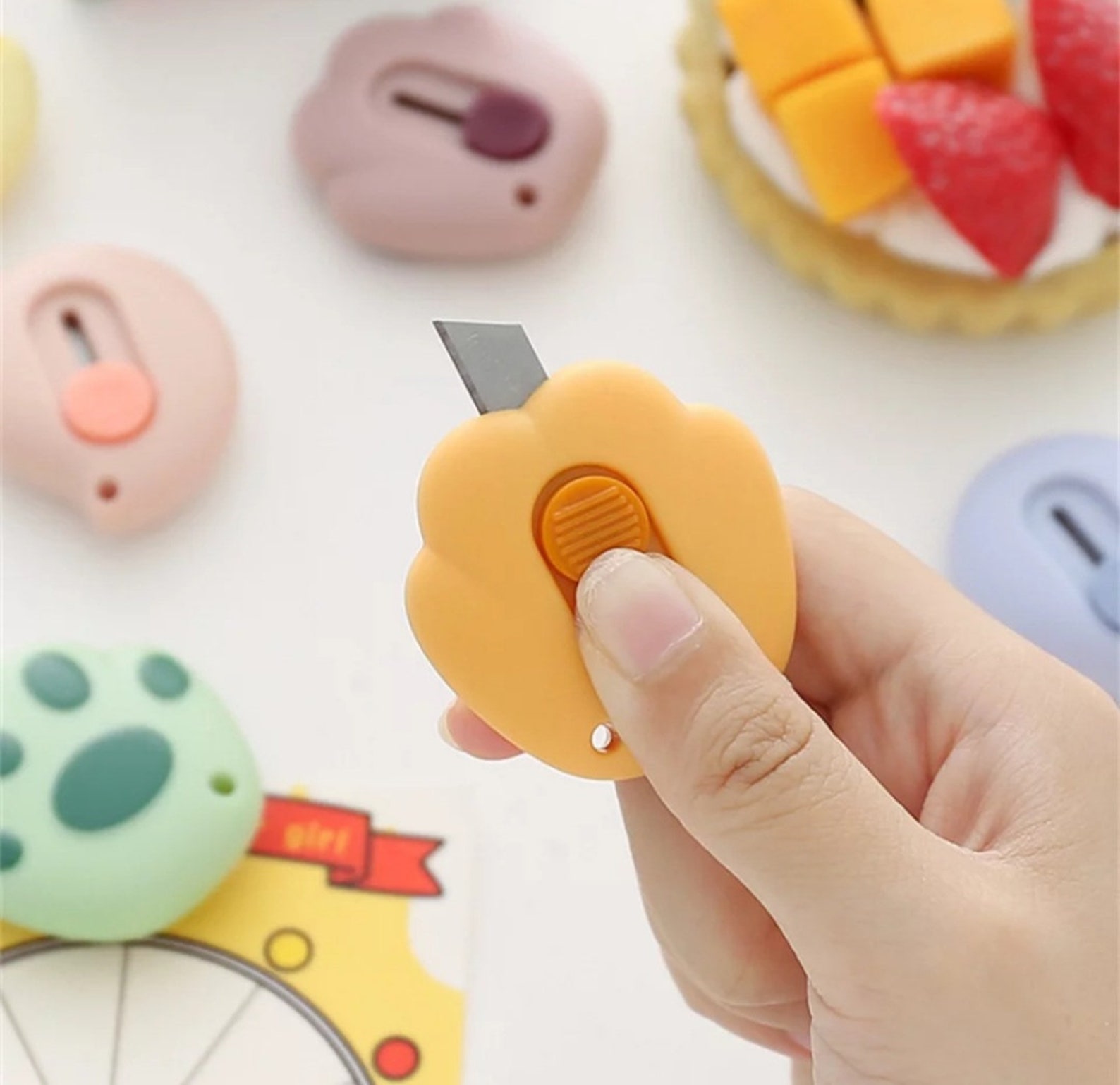 1pc Cat Paw Utility Knife, Cute Mini Pocket Size Art Knife, School ...