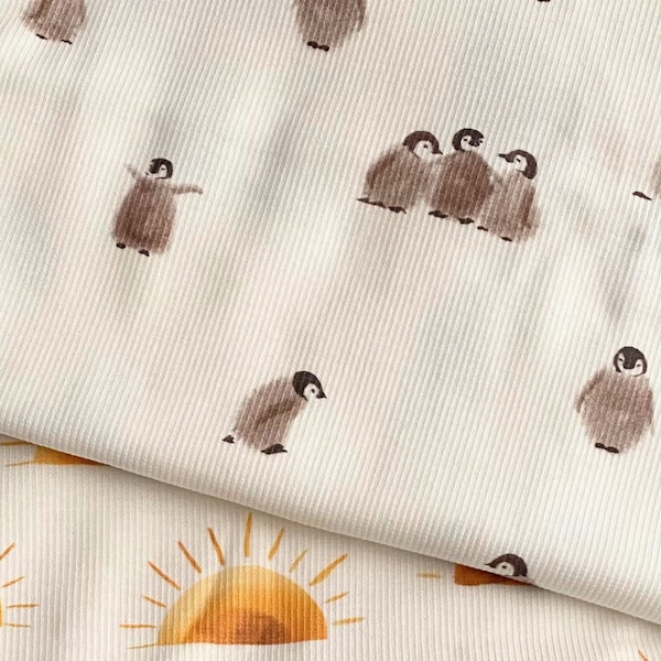 Penguin Fabric - Etsy