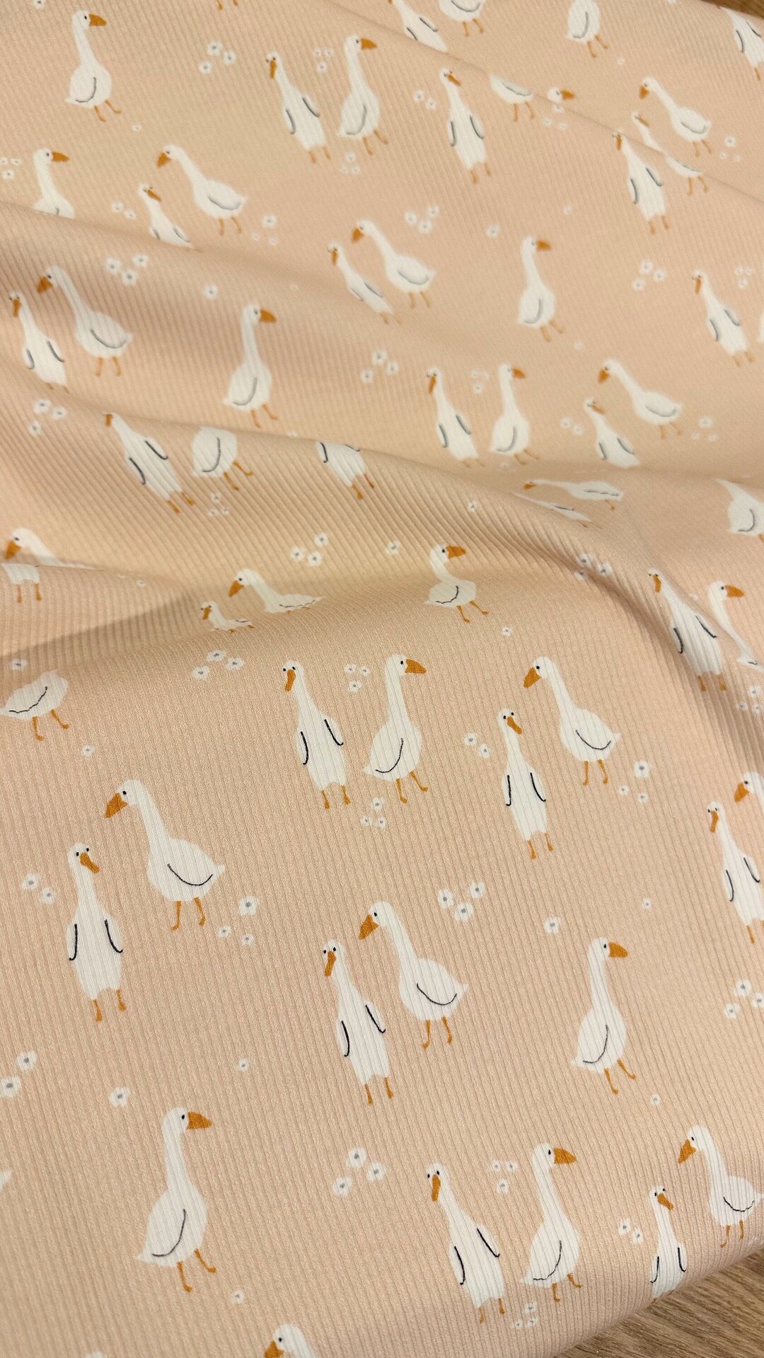 Goose Rib Jersey Fabric - Watercolor Half Yard - Etsy