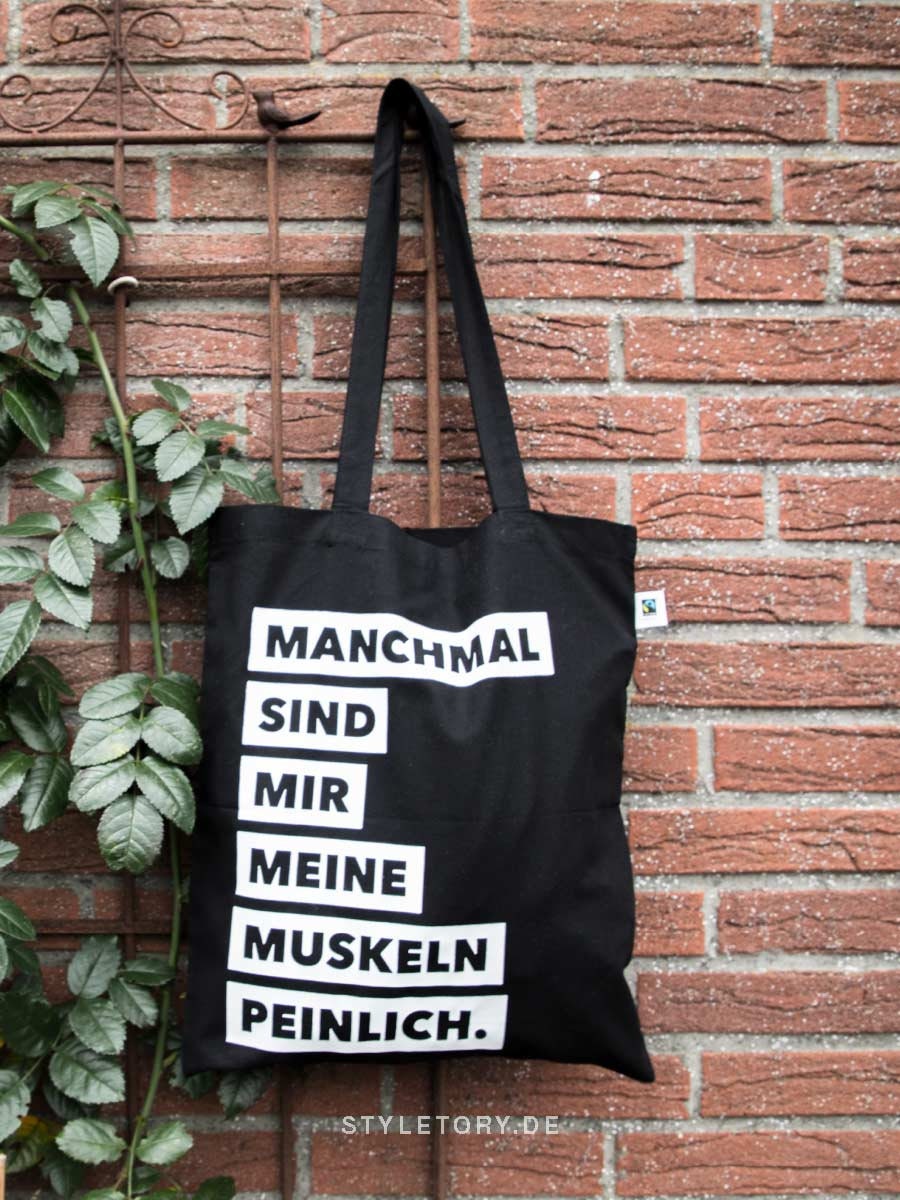 Jute Bag MUSCLES Embarrassing Fabric Bag With Screen Printing by Hand ...