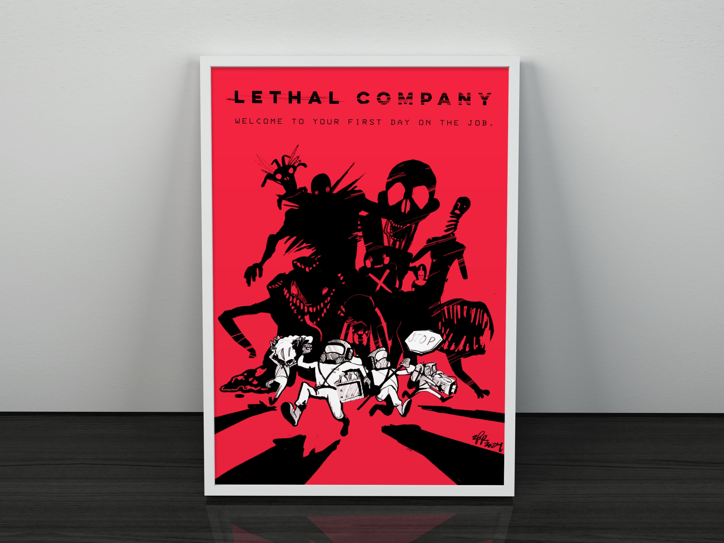 Lethal Company Art Print Gaming Room Poster, Game Room - Etsy