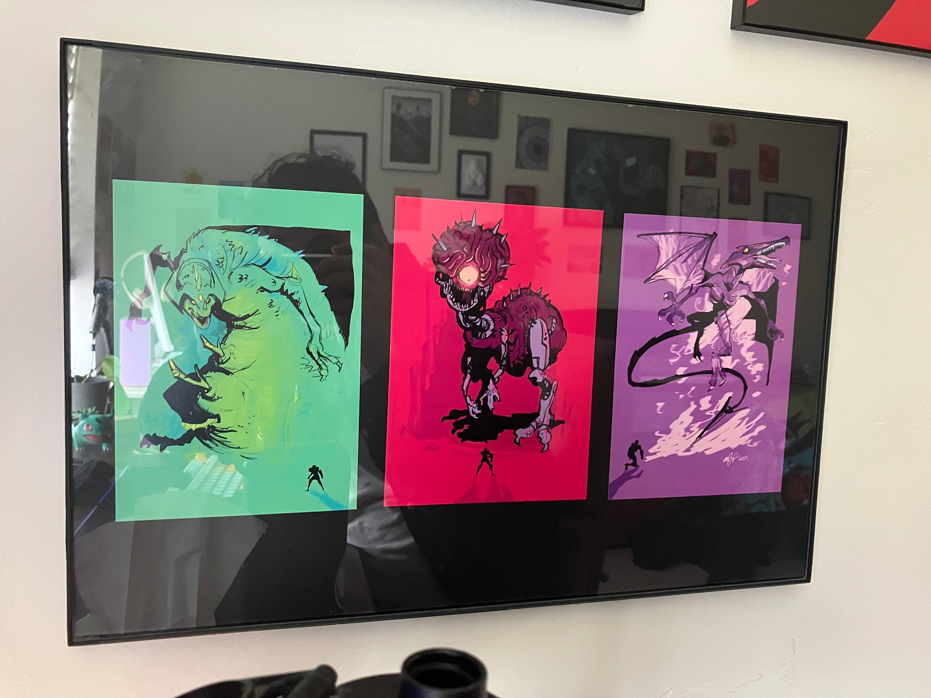 Metroid Bosses Print Set - 5x7 Gaming Room Poster, Metroid Art Prints ...