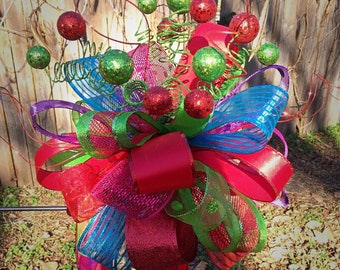 Purple tree topper | Etsy