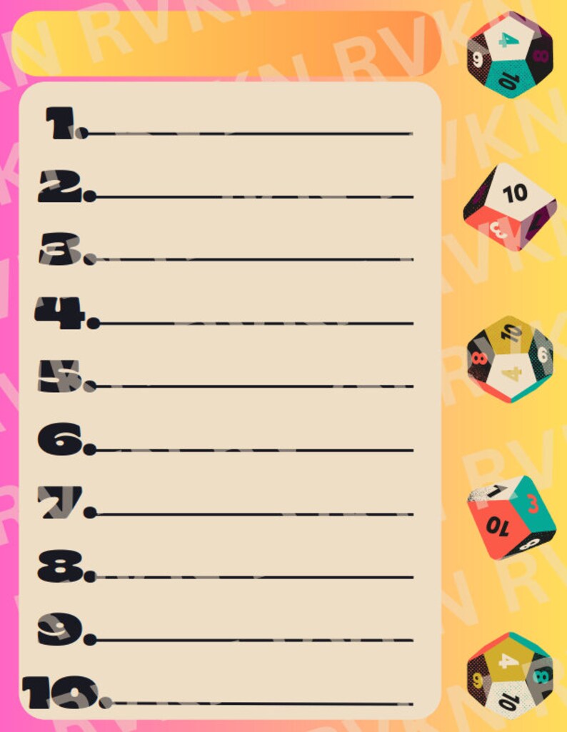 DIY Create Your Own "roll For" Inspired by Tiktok - Dice Game - Retro ...