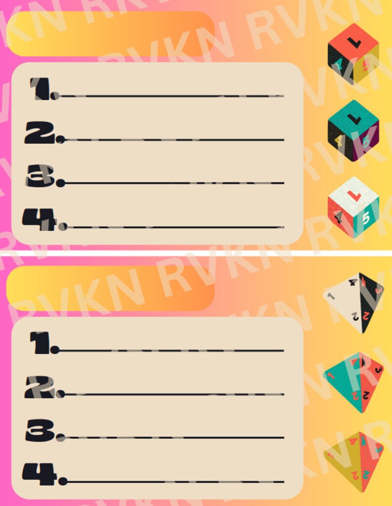 DIY Create Your Own "roll For" Inspired by Tiktok - Dice Game - Retro ...