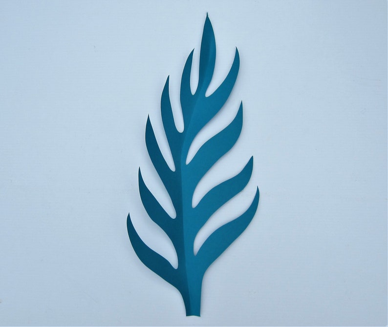 Digital Tropical Leaf Template, PDF Template, Tropical Leaves, Palm ...