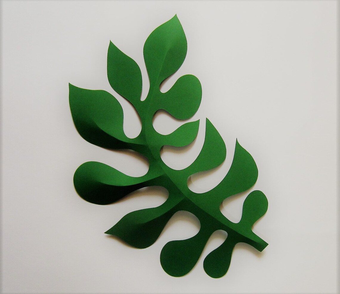Tropical Leaf Template Printable