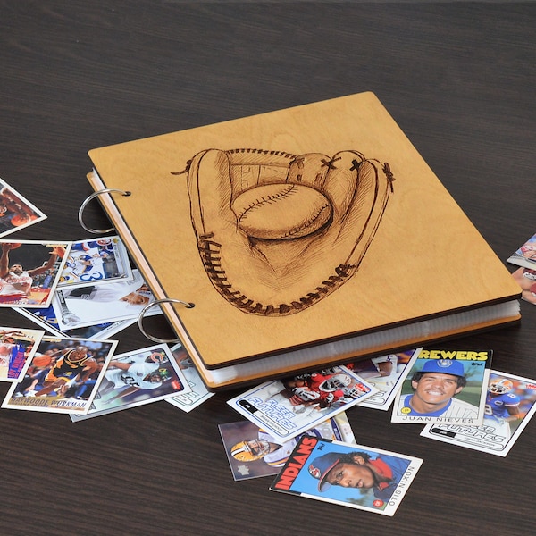 Baseball Trading Cards Book - Etsy