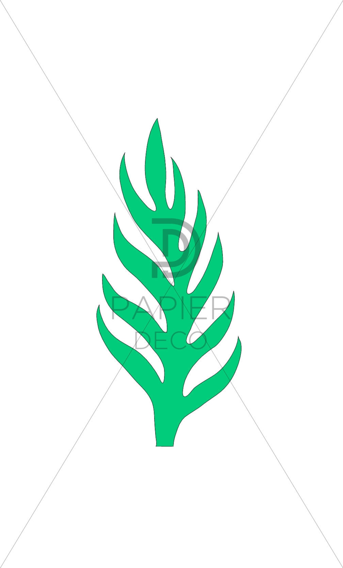 Digital Tropical Leaf Template, PDF Template, Tropical Leaves, Palm ...