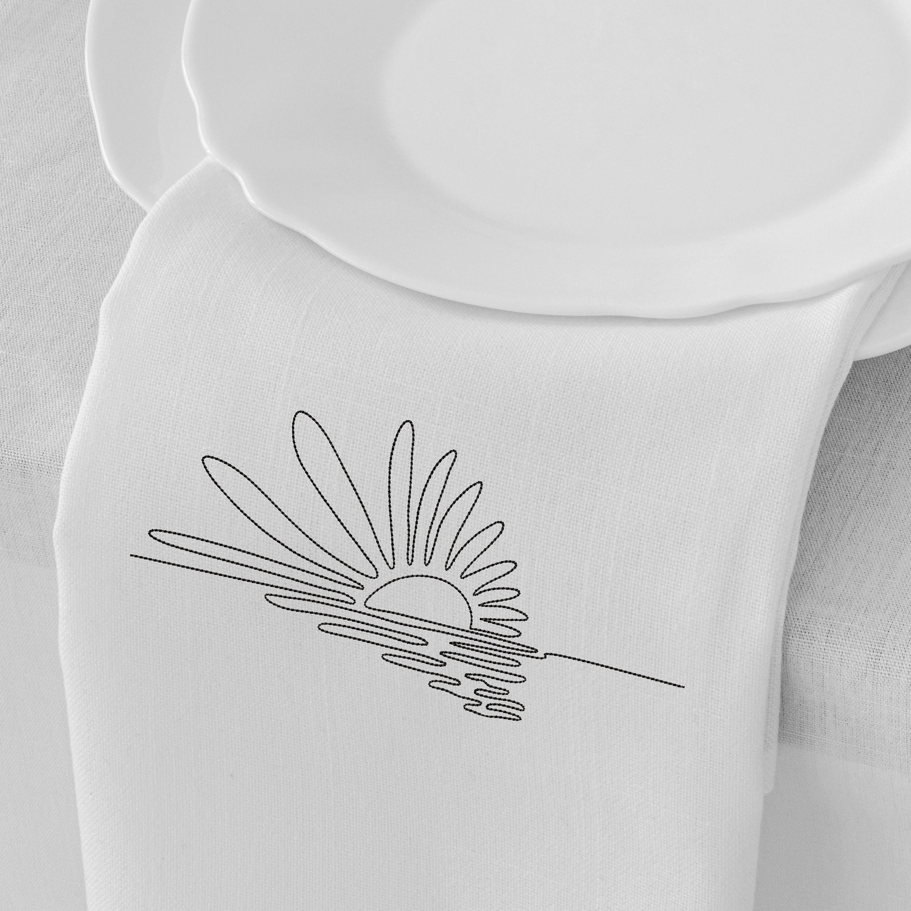 Sunset Sunrise Embroidery Design - Etsy