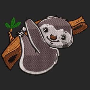 Sloth Machine Embroidery Design - Etsy