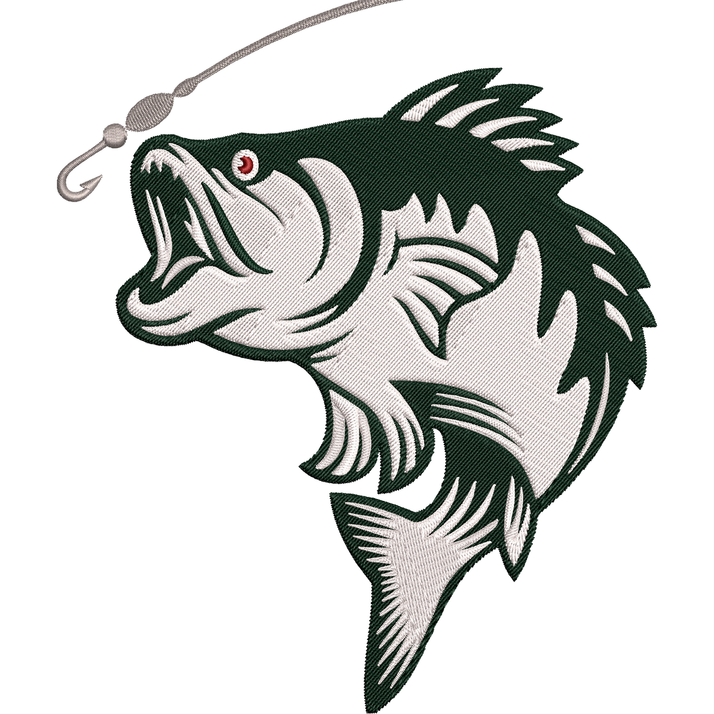 Fish Machine Embroidery Design | Etsy