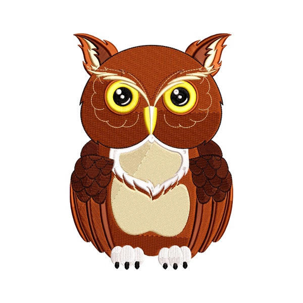 Owl Embroidery Design - Etsy